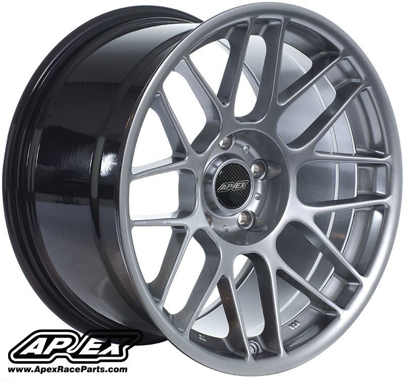 ARC817105ET27HBK - APEX ARC-8 17x10.5" ET27 Hyper Black Concave Wheel ...